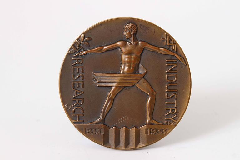 Vintage Art Deco Machine Age Cubist Olympic Games Medallions / Ephemera ...