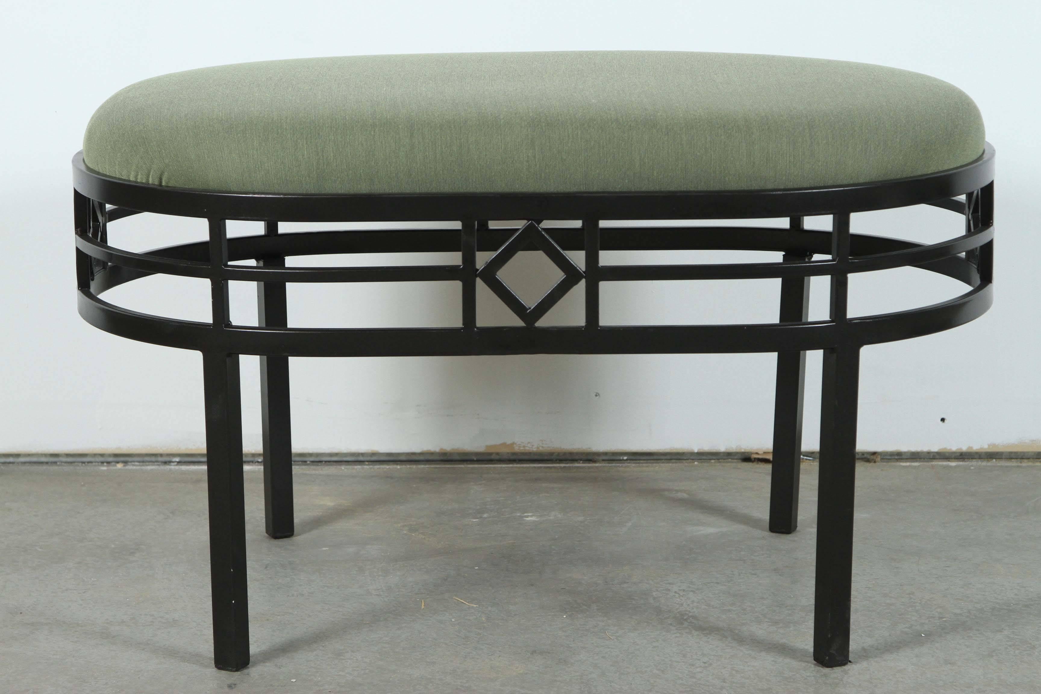 Pair of Geometric Outdoor Benches at 1stDibs
