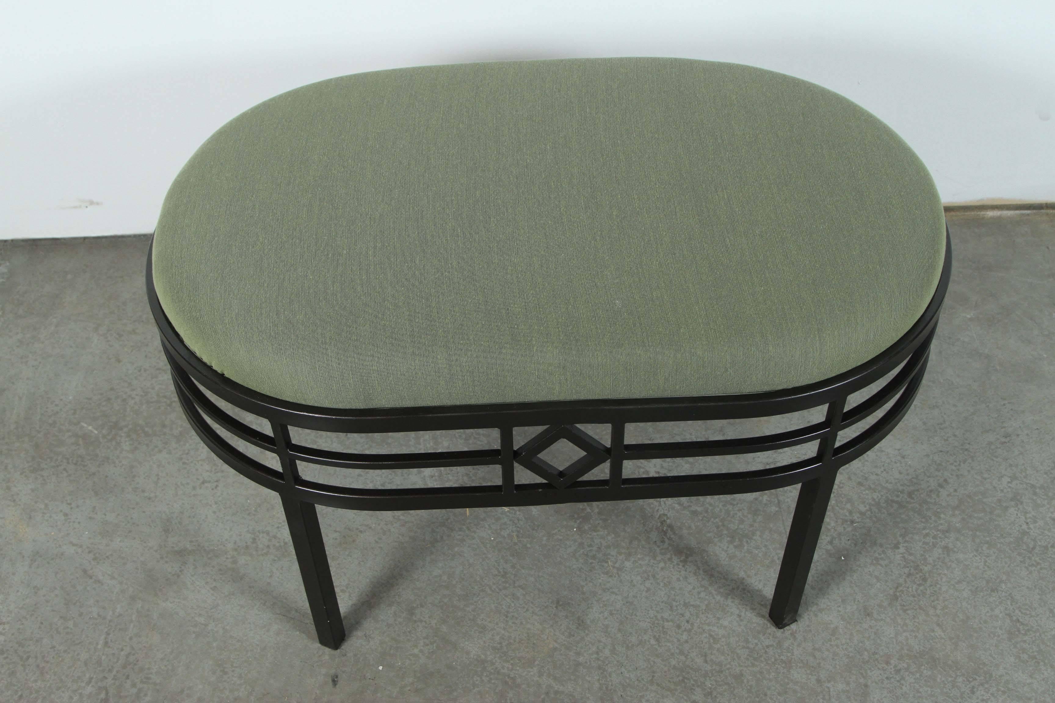 Pair of Geometric Outdoor Benches at 1stDibs