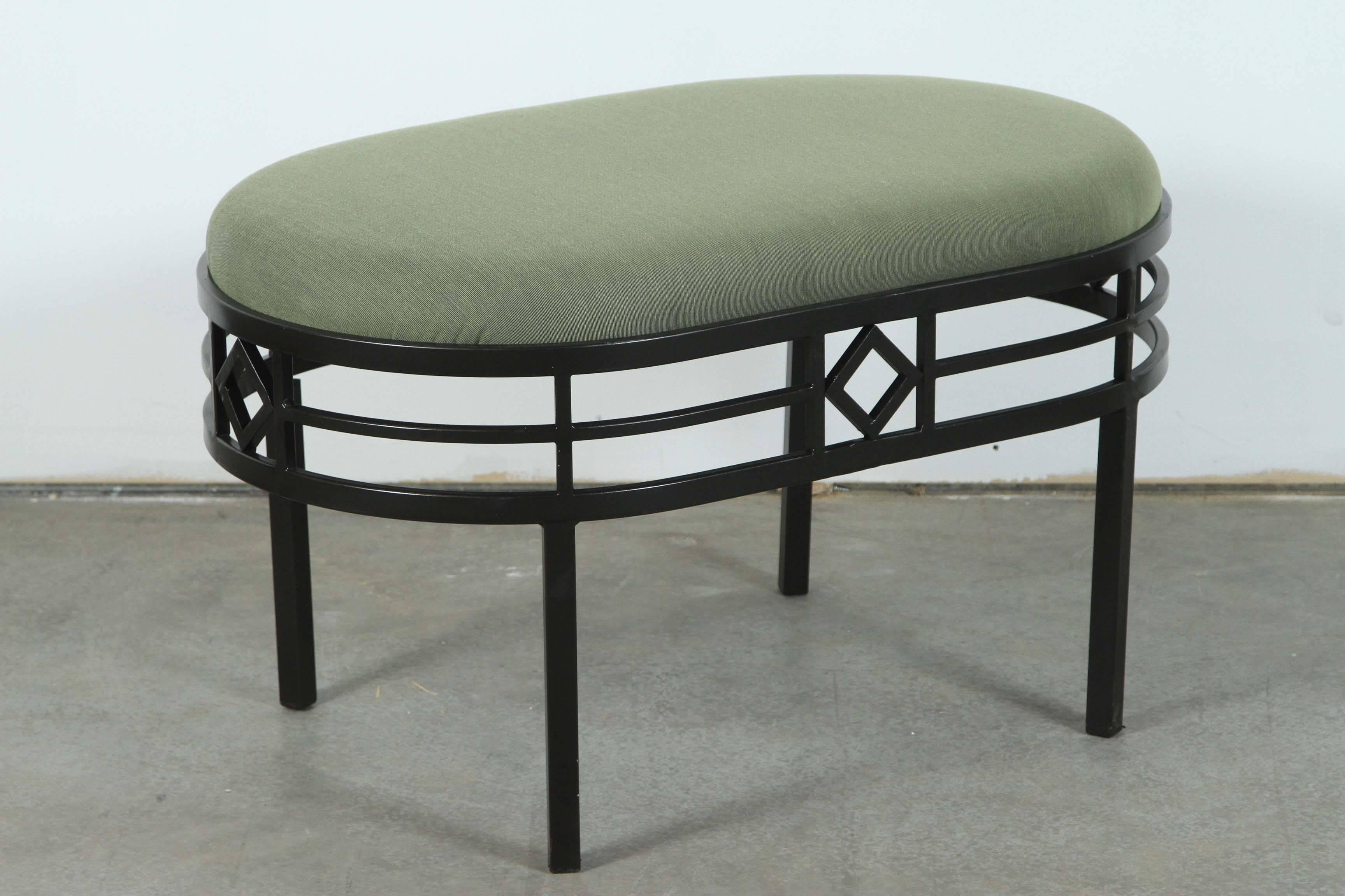 Pair of Geometric Outdoor Benches at 1stDibs