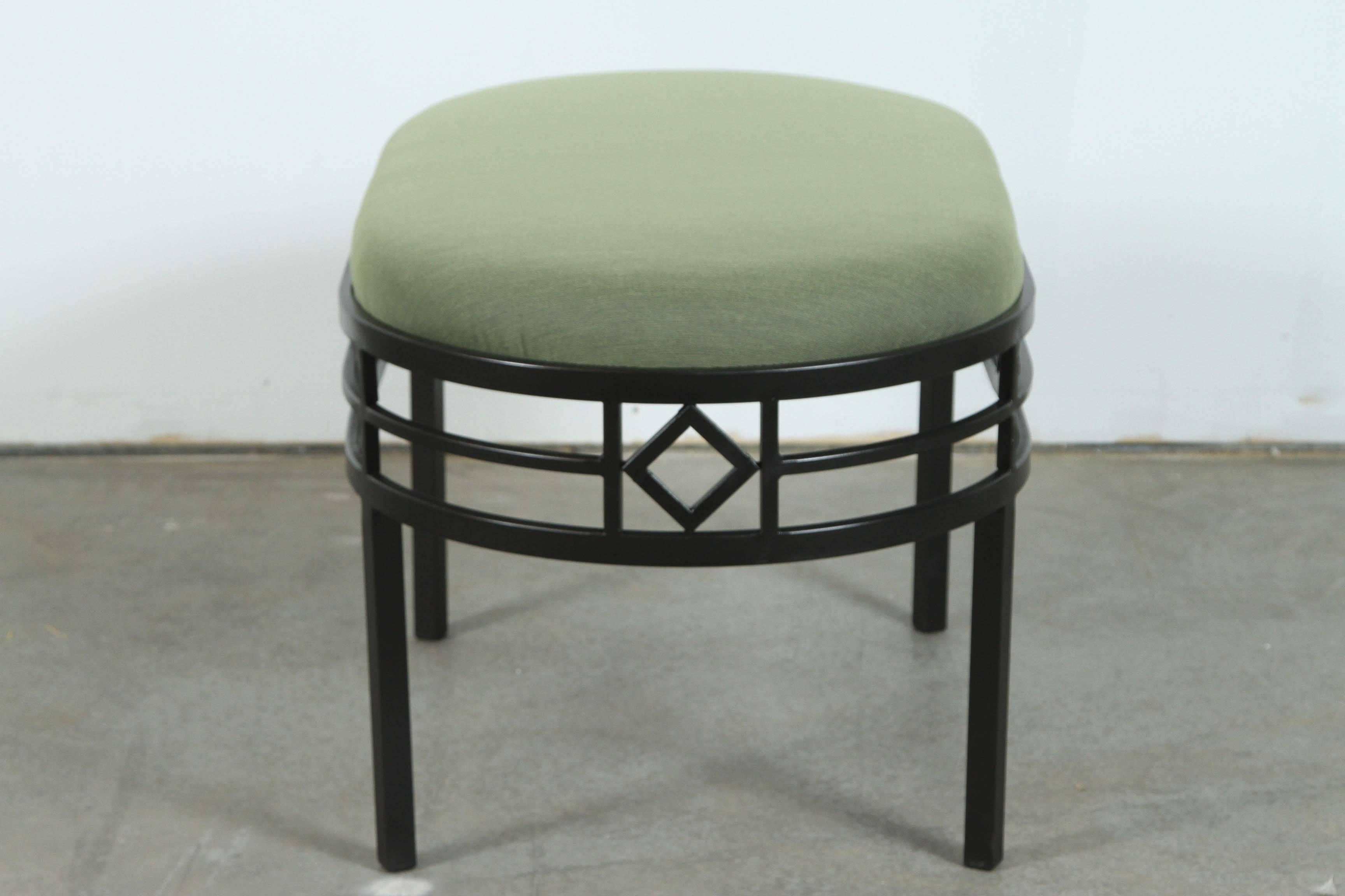 Pair of Geometric Outdoor Benches at 1stDibs