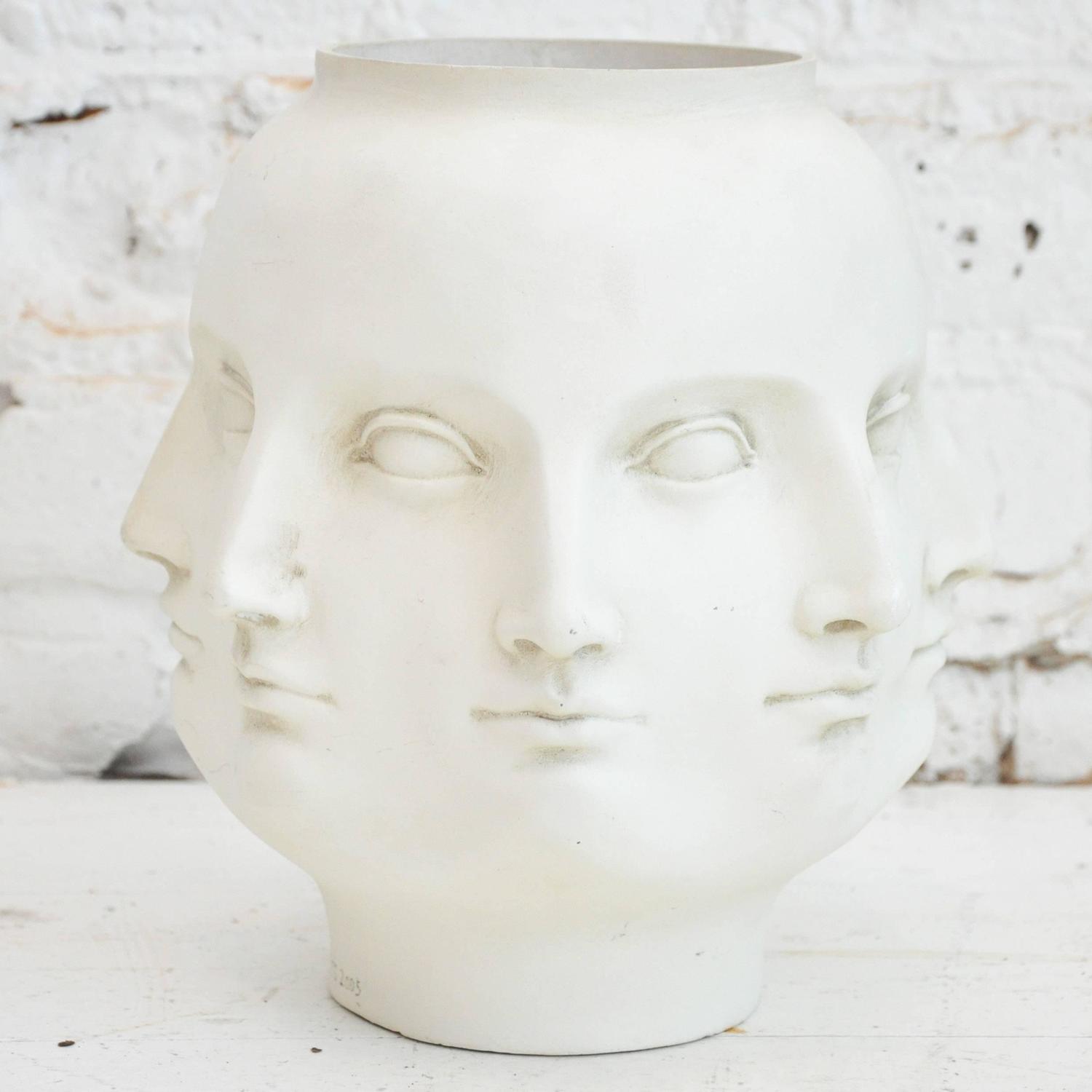 Modern Ceramic Face Vase at 1stdibs