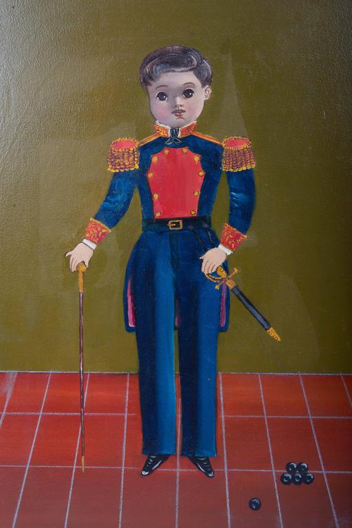 Agapito Labios Portrait of Boy, Oil on Canvas at 1stDibs