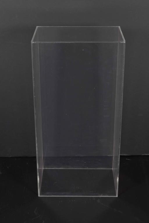Clear Acrylic Pedestal at 1stDibs
