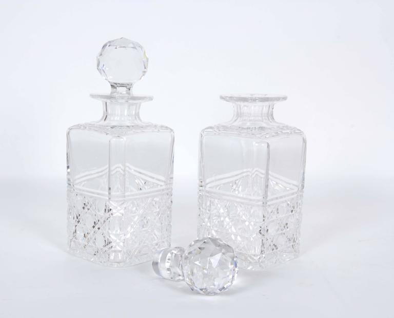 Set of Three Edinburgh Crystal Decanters at 1stDibs