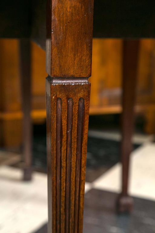 Dutch Drop-Leaf Table with Satinwood Inlay at 1stDibs