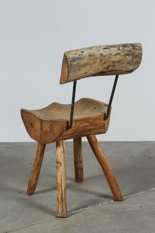 Rustic Log Chair at 1stDibs