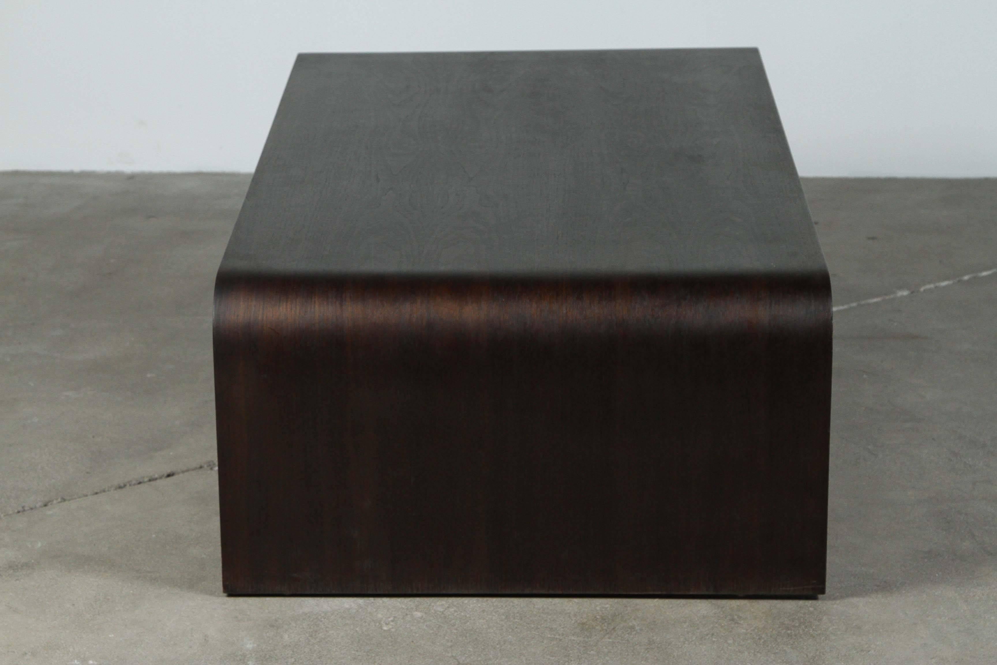 Mahogany Stained Bentwood Waterfall Cocktail Table at 1stDibs | black ...