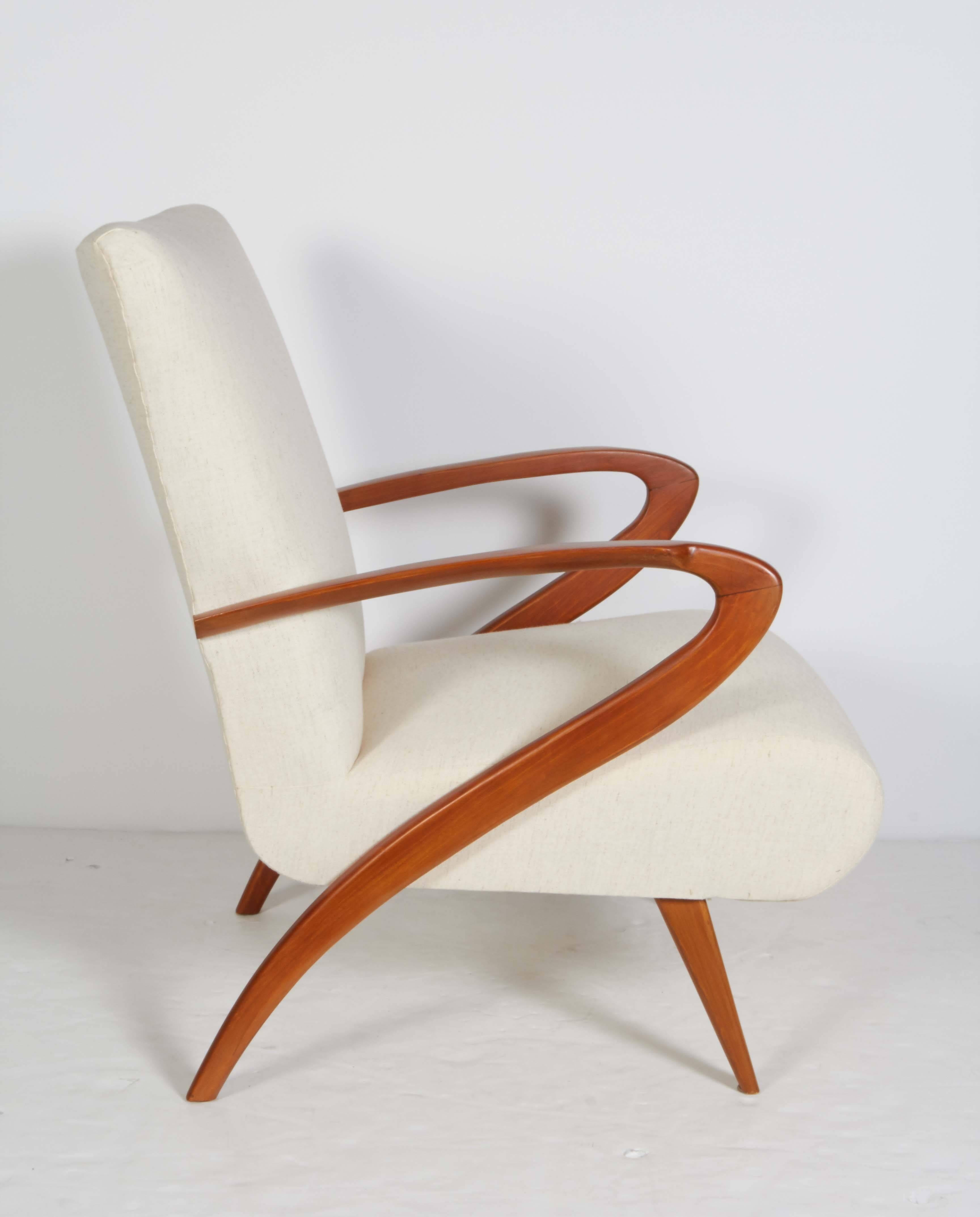 Elegant Pair of Italian Chairs at 1stDibs