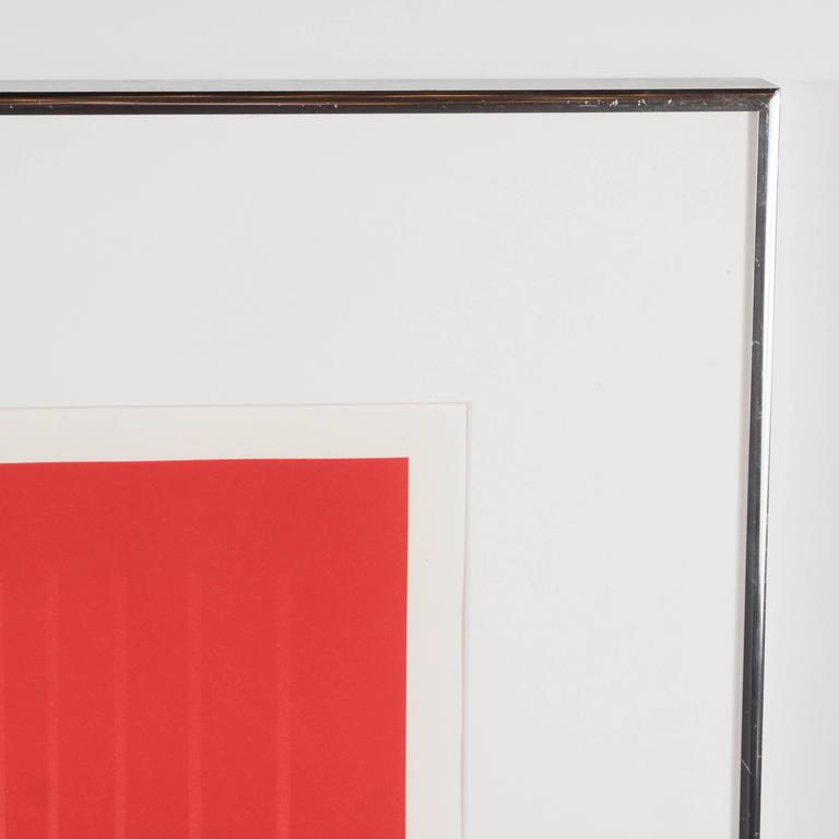 Mid-Century Optical Art Signed Serigraph Signed Finzi at 1stDibs