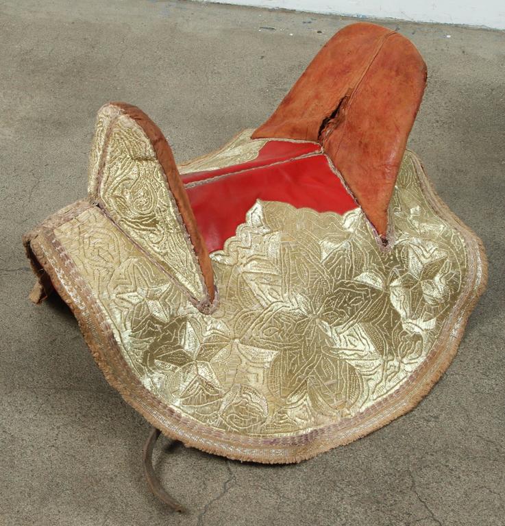 Collector Moroccan Ceremonial Gold Horse Saddle Set at 1stdibs