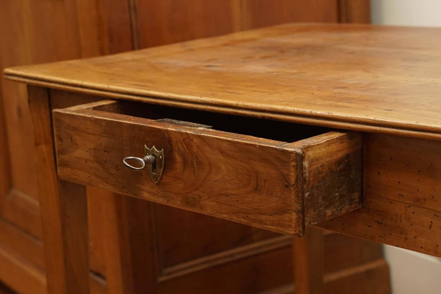 Small End Table with Lock and Key For Sale at 1stdibs