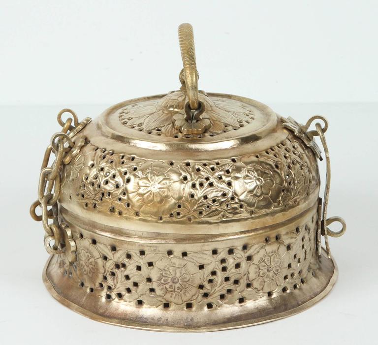 Anglo-Indian Polished Brass Pierced Box at 1stDibs