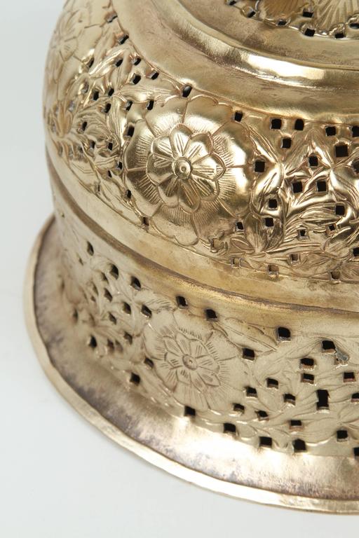Anglo-Indian Polished Brass Pierced Box at 1stDibs