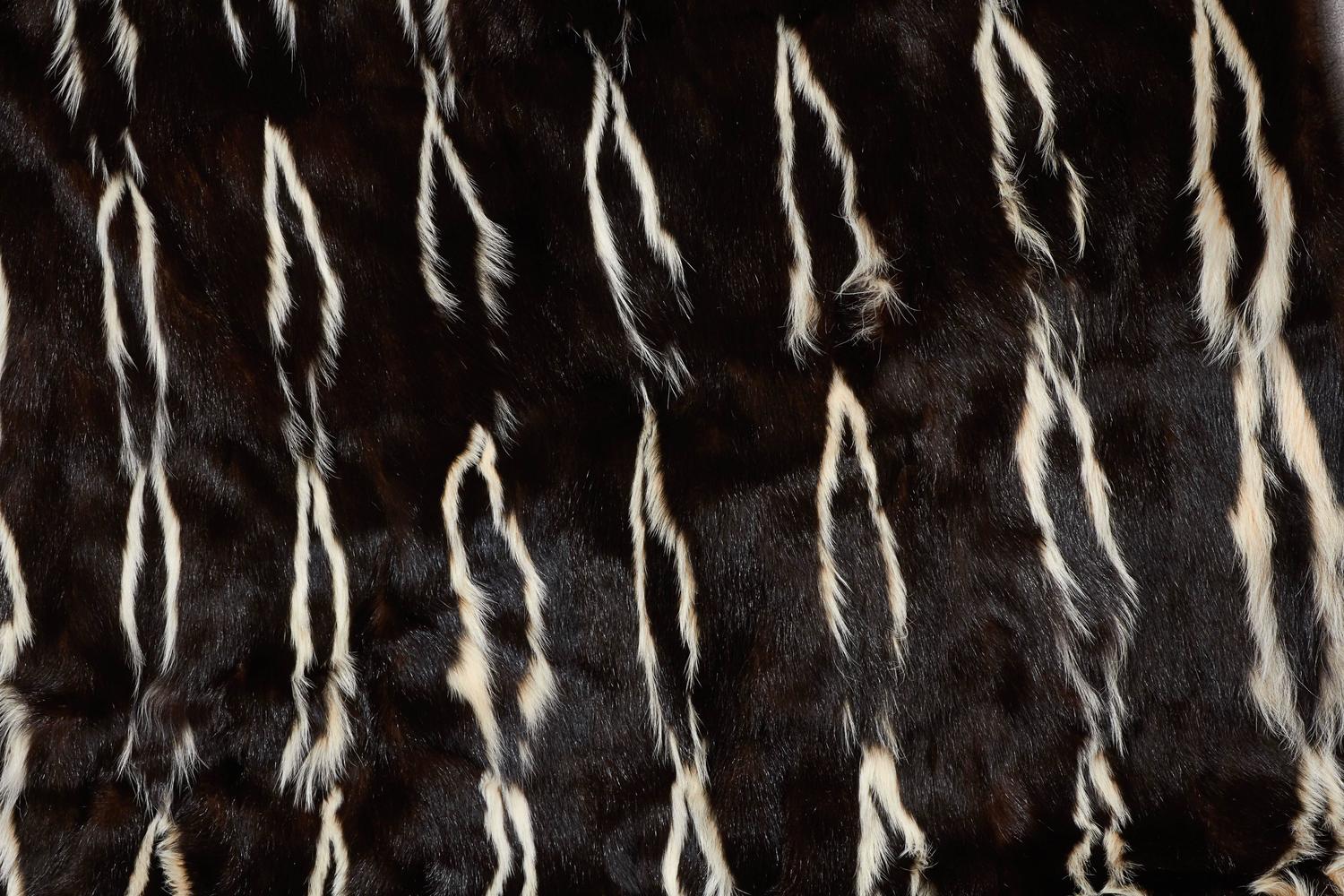 Skunk Fur Rug or Throw For Sale at 1stdibs