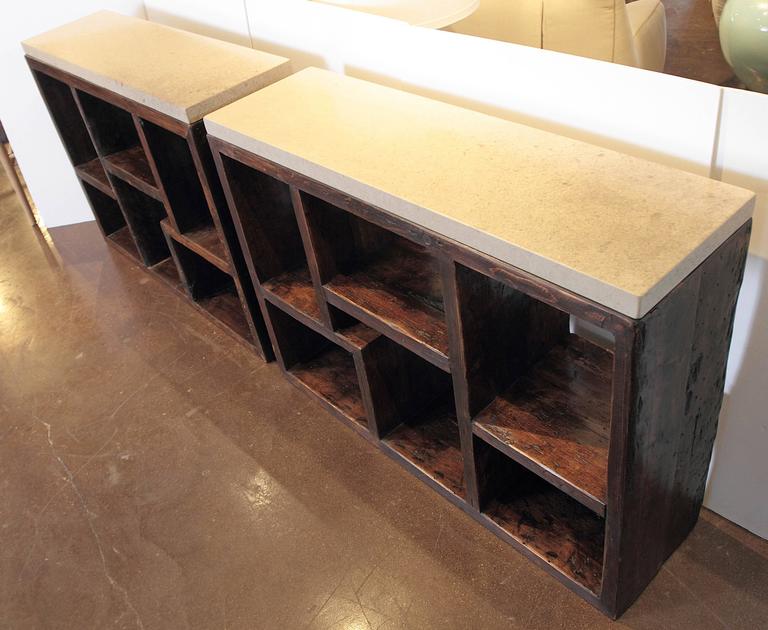 Modern Geometric Shelving Unit at 1stDibs
