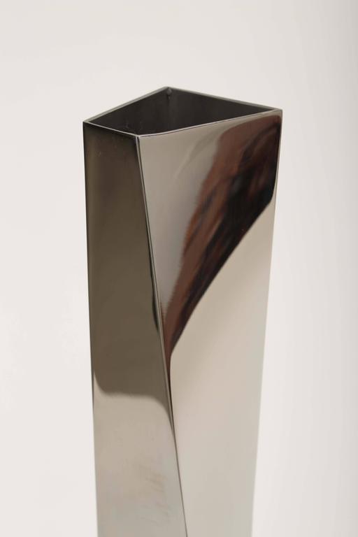 Alessi Stainless Steel Flower Vase "Crevasse" by Zaha Hadid at 1stDibs