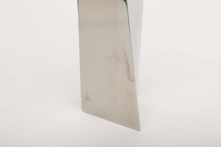 Alessi Stainless Steel Flower Vase "Crevasse" by Zaha Hadid at 1stDibs