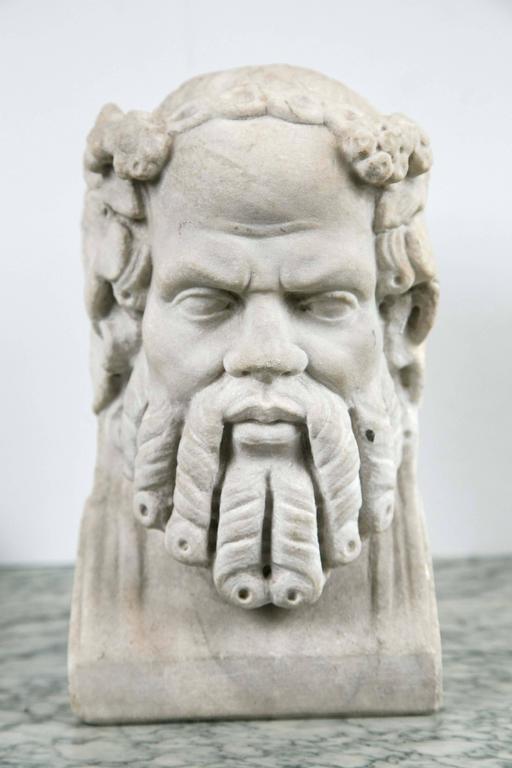 Carved Bust of the God Janus at 1stdibs