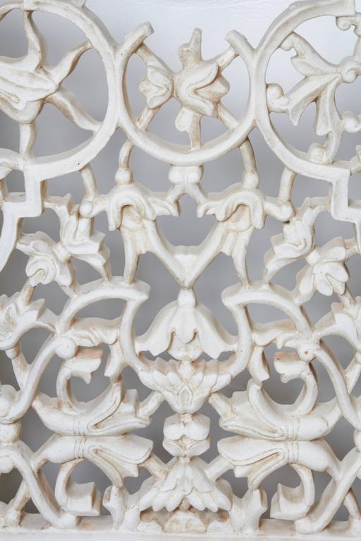 White Marble Jali Screen Fragment at 1stDibs