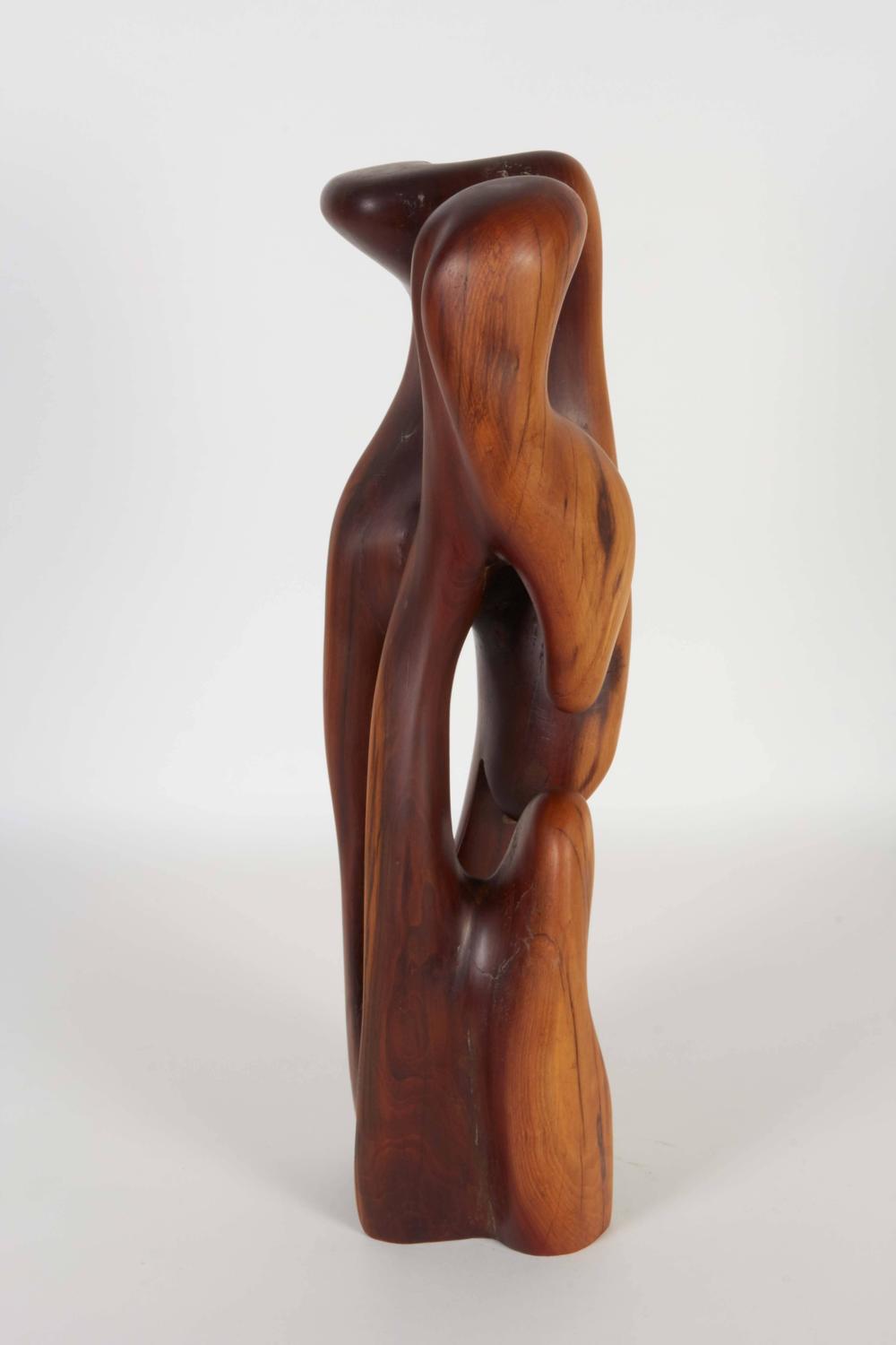 Biomorphic Abstract Wood Sculpture For Sale at 1stdibs