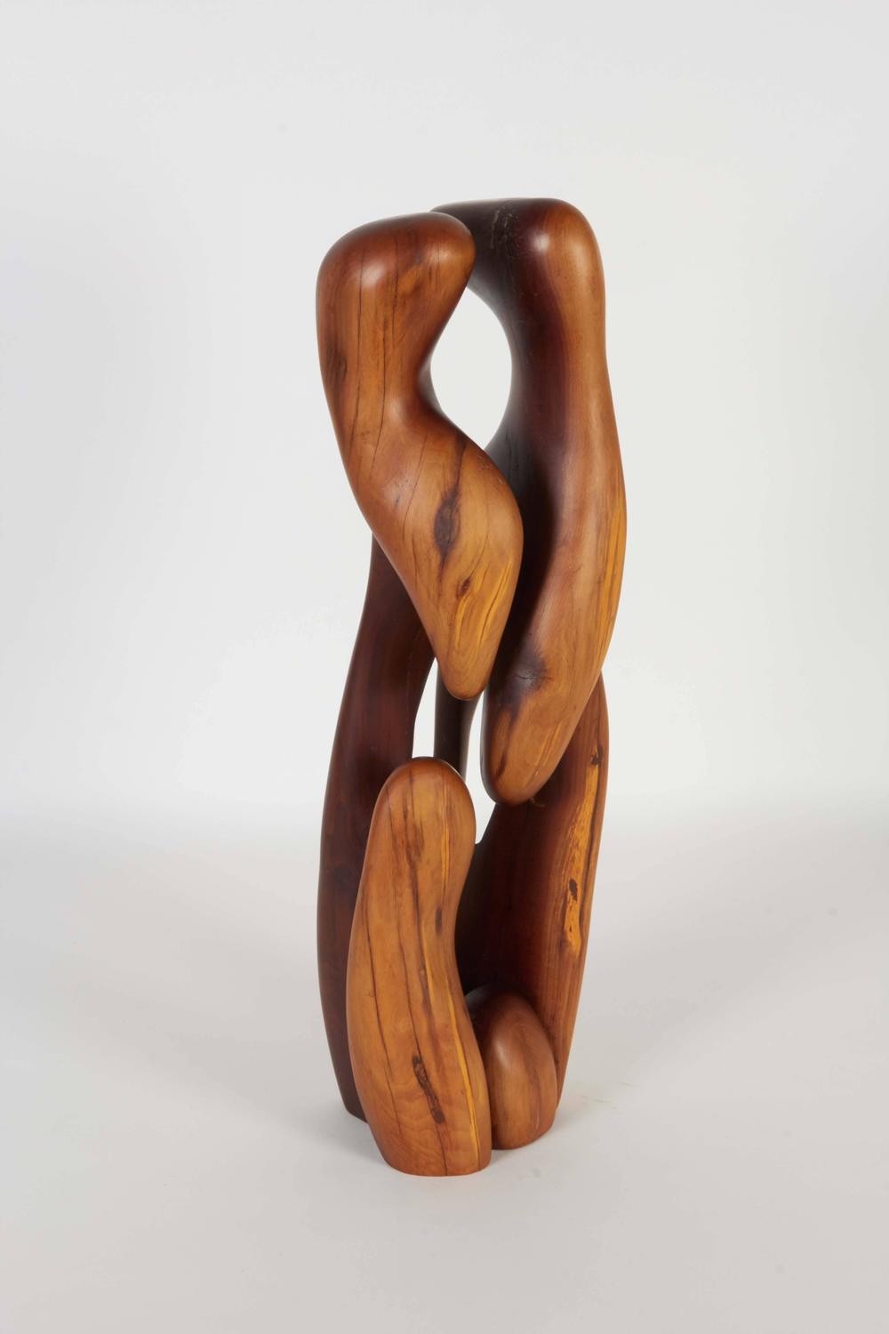 Biomorphic Abstract Wood Sculpture For Sale at 1stdibs