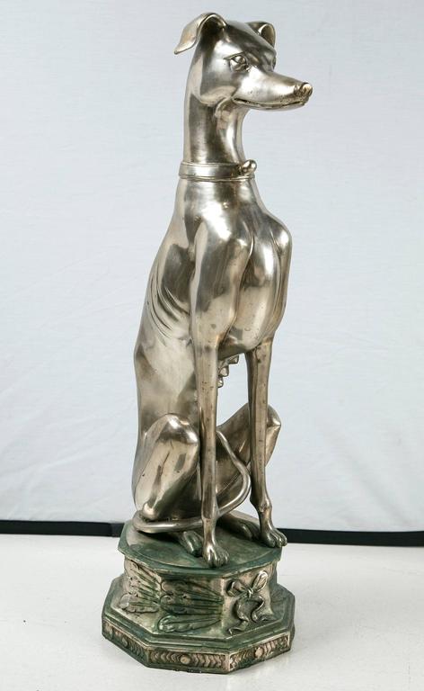 Trophy Dog Statue of a Grayhound For Sale at 1stDibs
