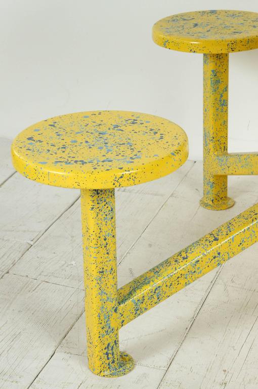 Yellow Splatter Paint Ice Cream Table at 1stDibs