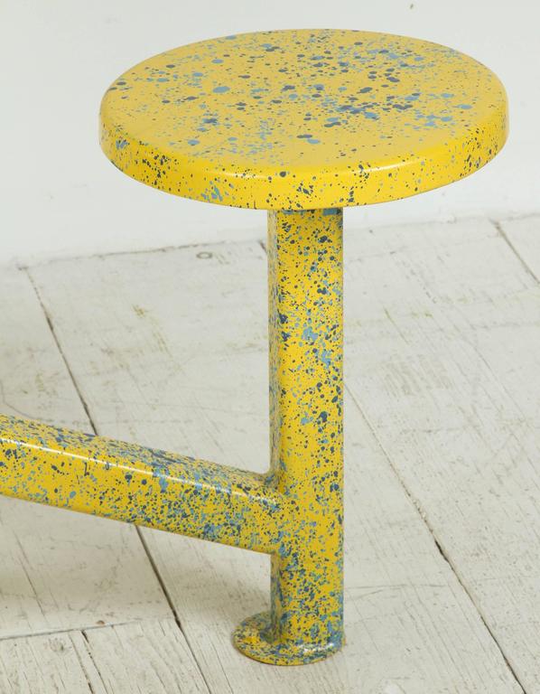 Yellow Splatter Paint Ice Cream Table at 1stDibs