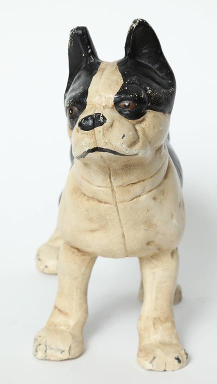 Cast Iron Boston Terrier Door Stop at 1stDibs