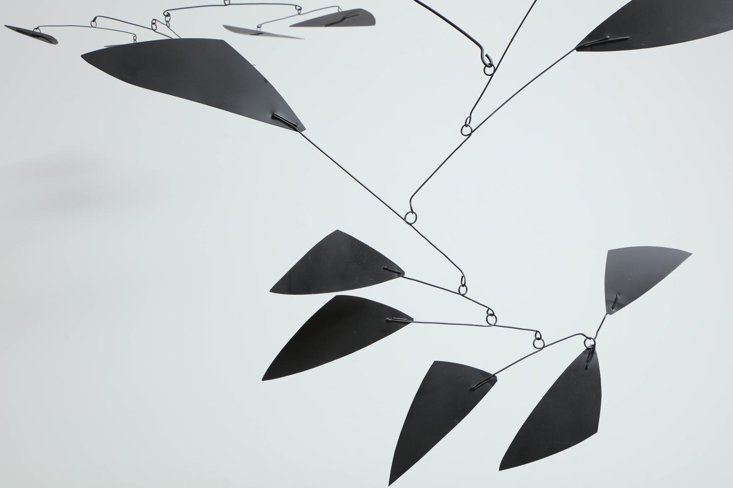 Jim Hunter Black Hanging Metal Mobile, 2014 For Sale at 1stdibs