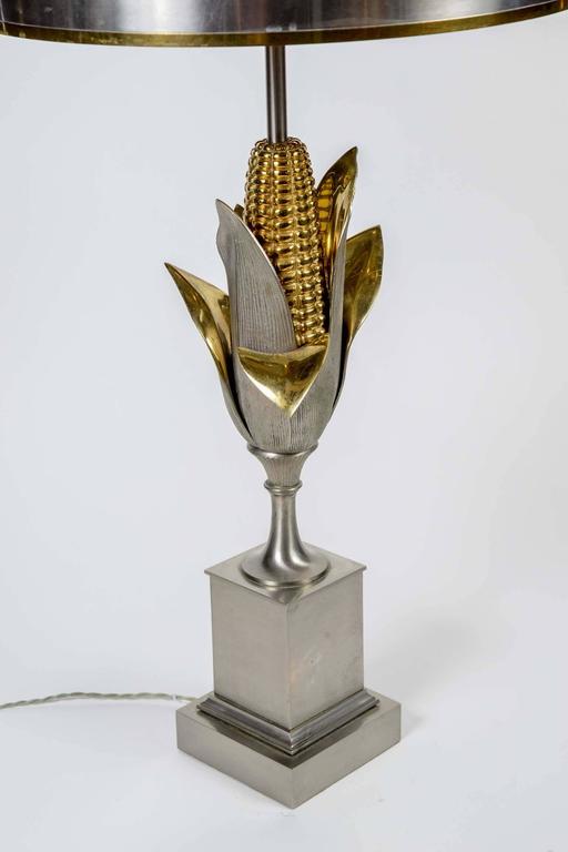 Pair of Maize Bronze Table Lamps by Maison Charles at 1stDibs