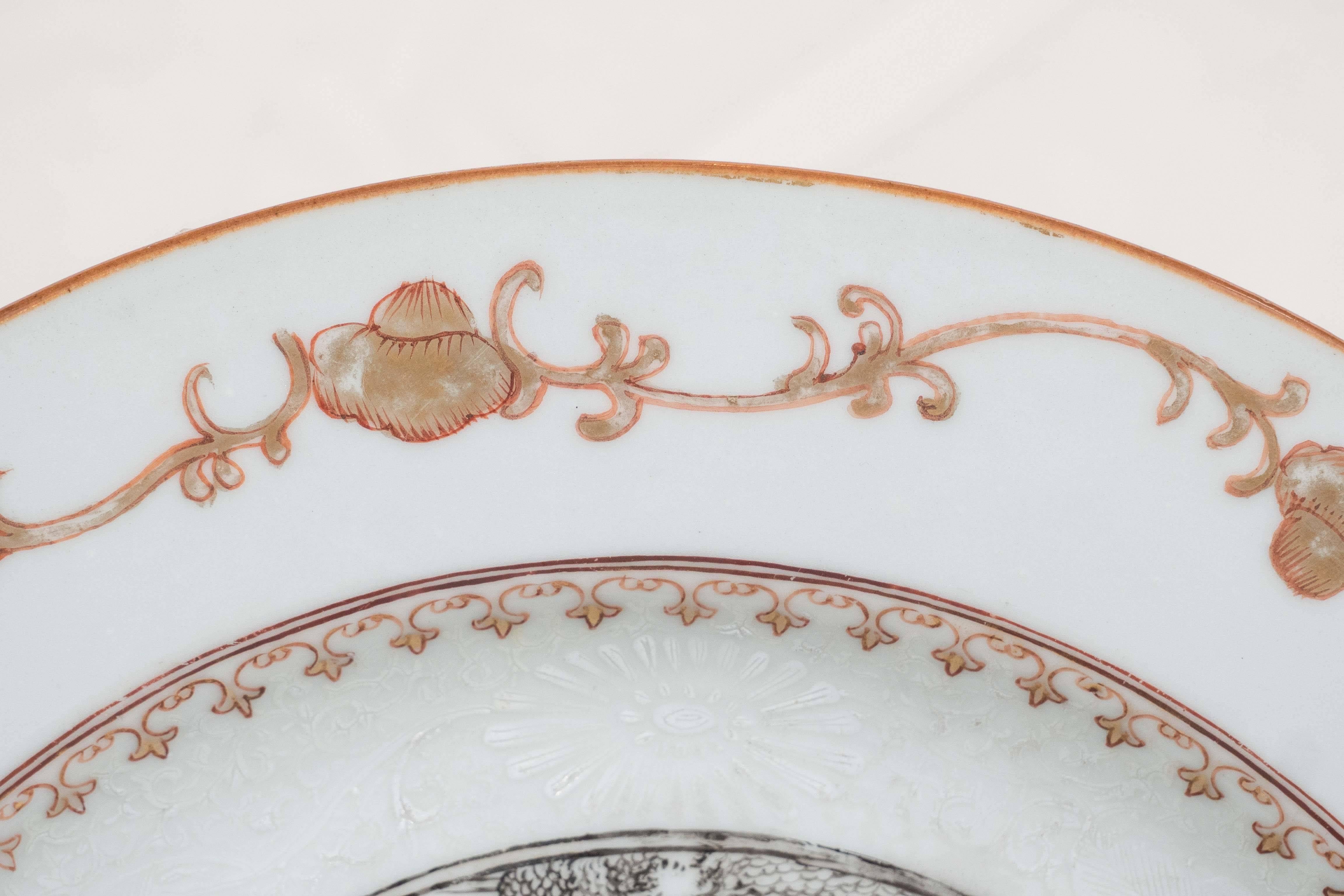 Antique Chinese Porcelain Dish at 1stDibs
