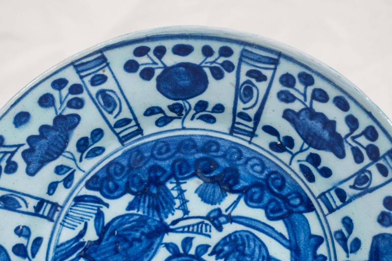 Antique Turkish Pottery Blue and White Kutahya Dish at 1stDibs ...