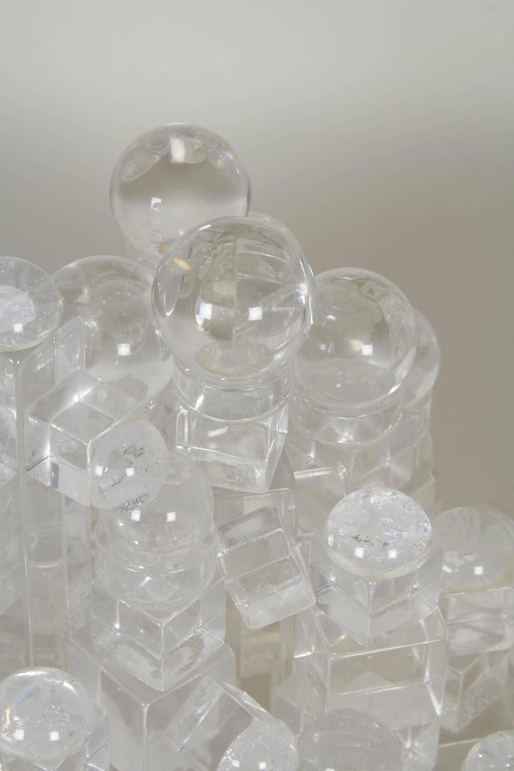 Modern Abstract Lucite Sculpture For Sale at 1stdibs