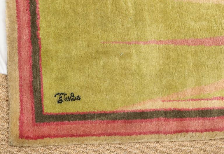 Original Signed Mid-Century Modern Emilio Pucci Rug Italy at 1stDibs