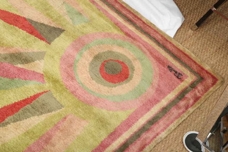 Original Signed Mid-Century Modern Emilio Pucci Rug Italy at 1stDibs