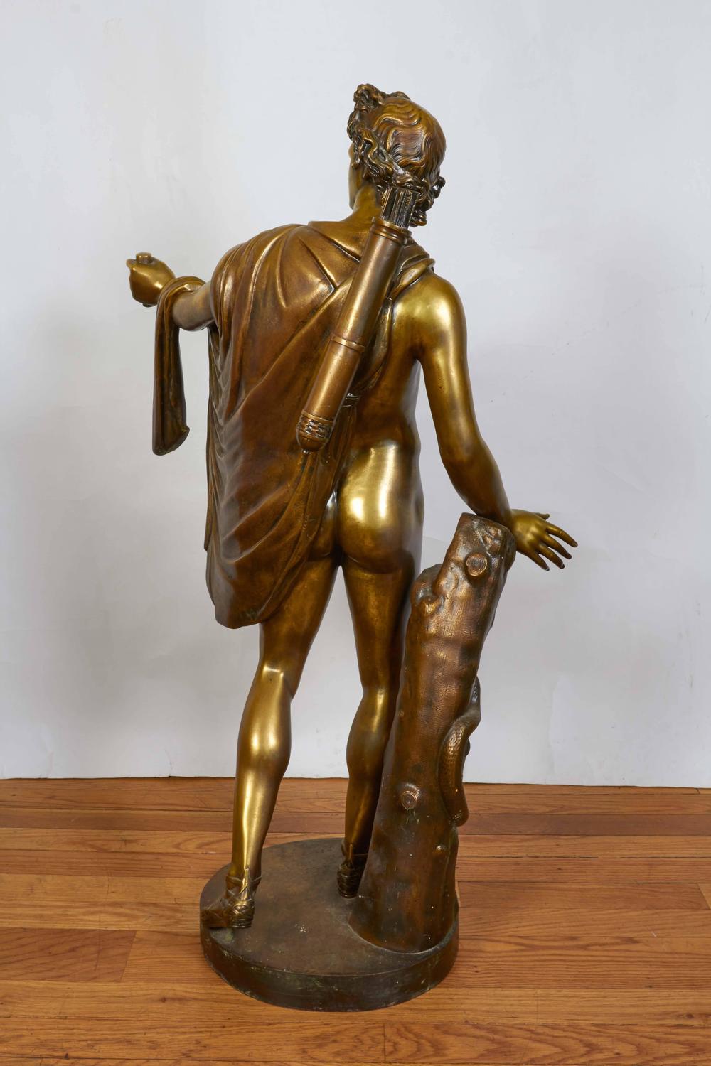 Bronze Statue of the Apollo Belvedere For Sale at 1stdibs