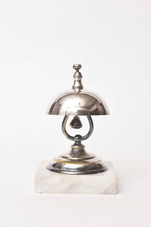 Vintage Dinner or Service Bell, Marble Base at 1stDibs