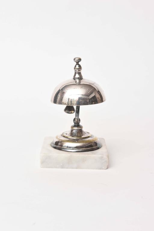 Vintage Dinner or Service Bell, Marble Base at 1stDibs