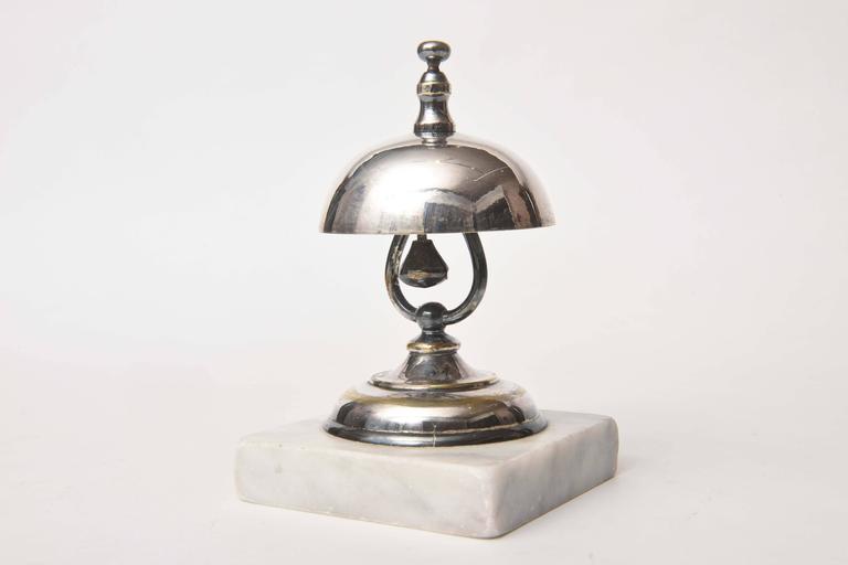 Vintage Dinner or Service Bell, Marble Base at 1stDibs