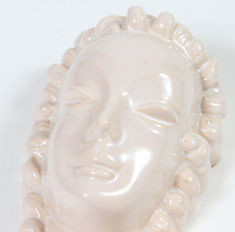 Art Deco Wall Hanging Bust of Woman at 1stDibs