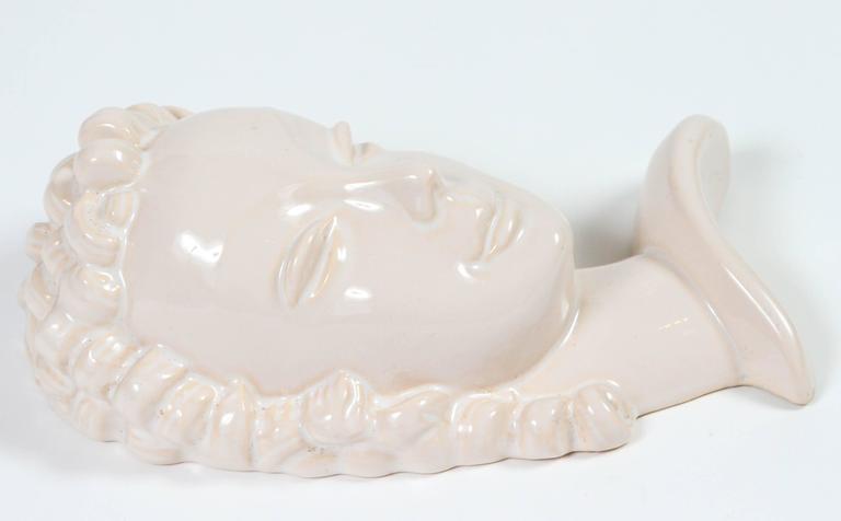 Art Deco Wall Hanging Bust of Woman at 1stDibs
