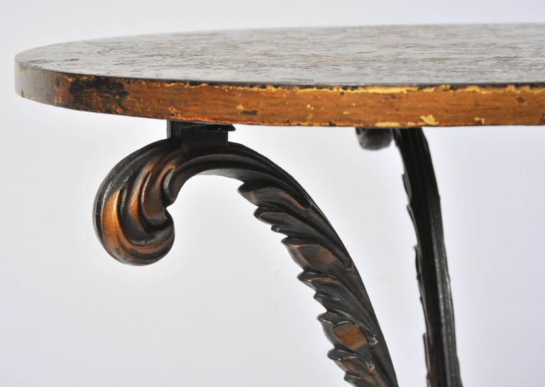 Early 19th Century Painted Iron Tripod Table attributable to ...