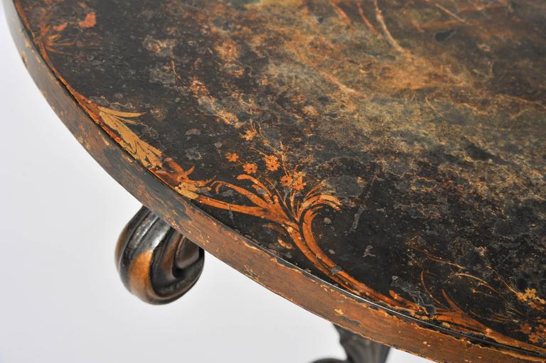 Early 19th Century Painted Iron Tripod Table attributable to ...