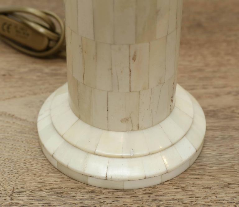 Bone Lamp and Shade at 1stDibs