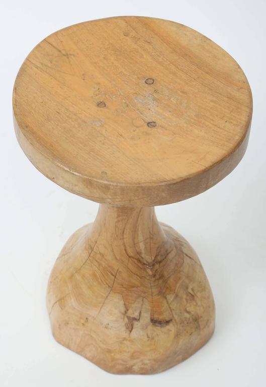 Olive Wood Stool at 1stDibs