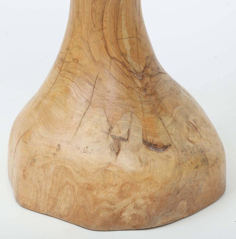 Olive Wood Stool at 1stDibs