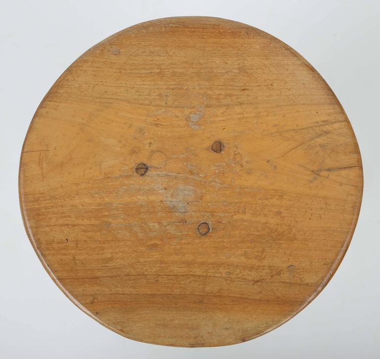 Olive Wood Stool at 1stDibs