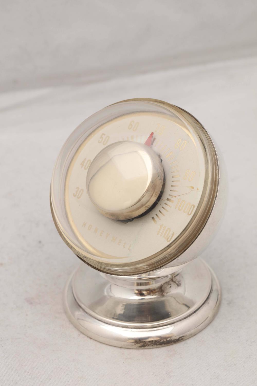 Tiffany Sterling Silver Mid-Century Modern Desk Thermometer at 1stdibs